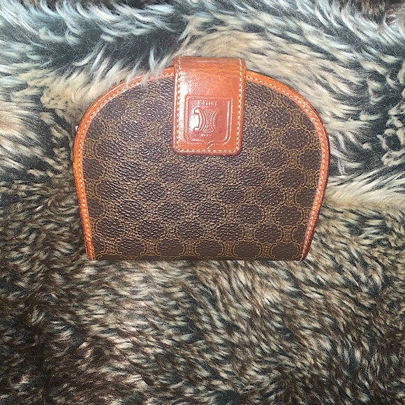 Celine | Bags | Celine Authentic Macadam Shell Shape Wallet | Poshmark
